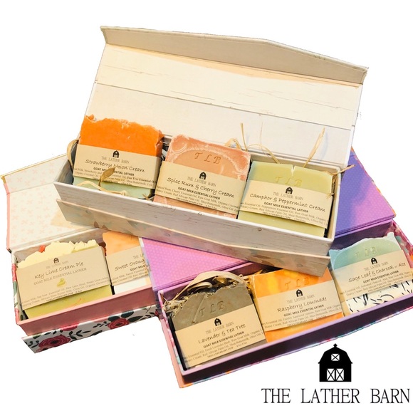 THE LATHER BARN | Bath | 3 Pk Assorted Goatmilk Lather Essential Quote ...